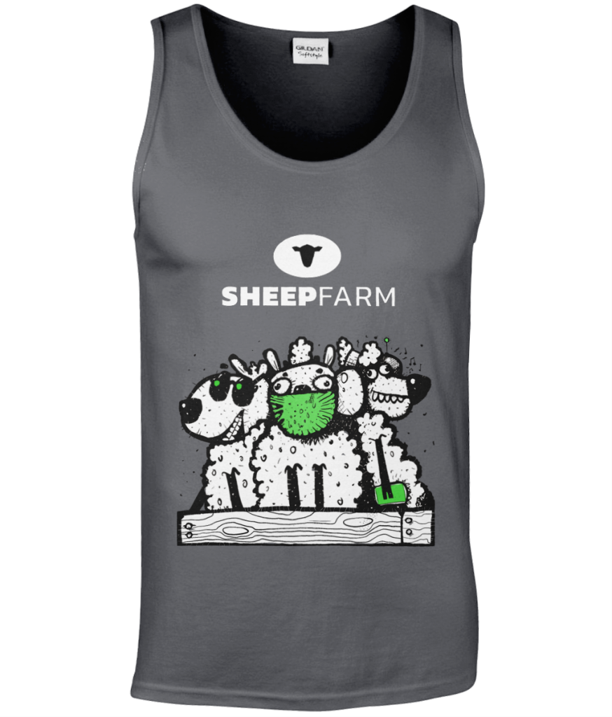 3 CRAZY SHEEP VEST – Sheep Farm Merch Store