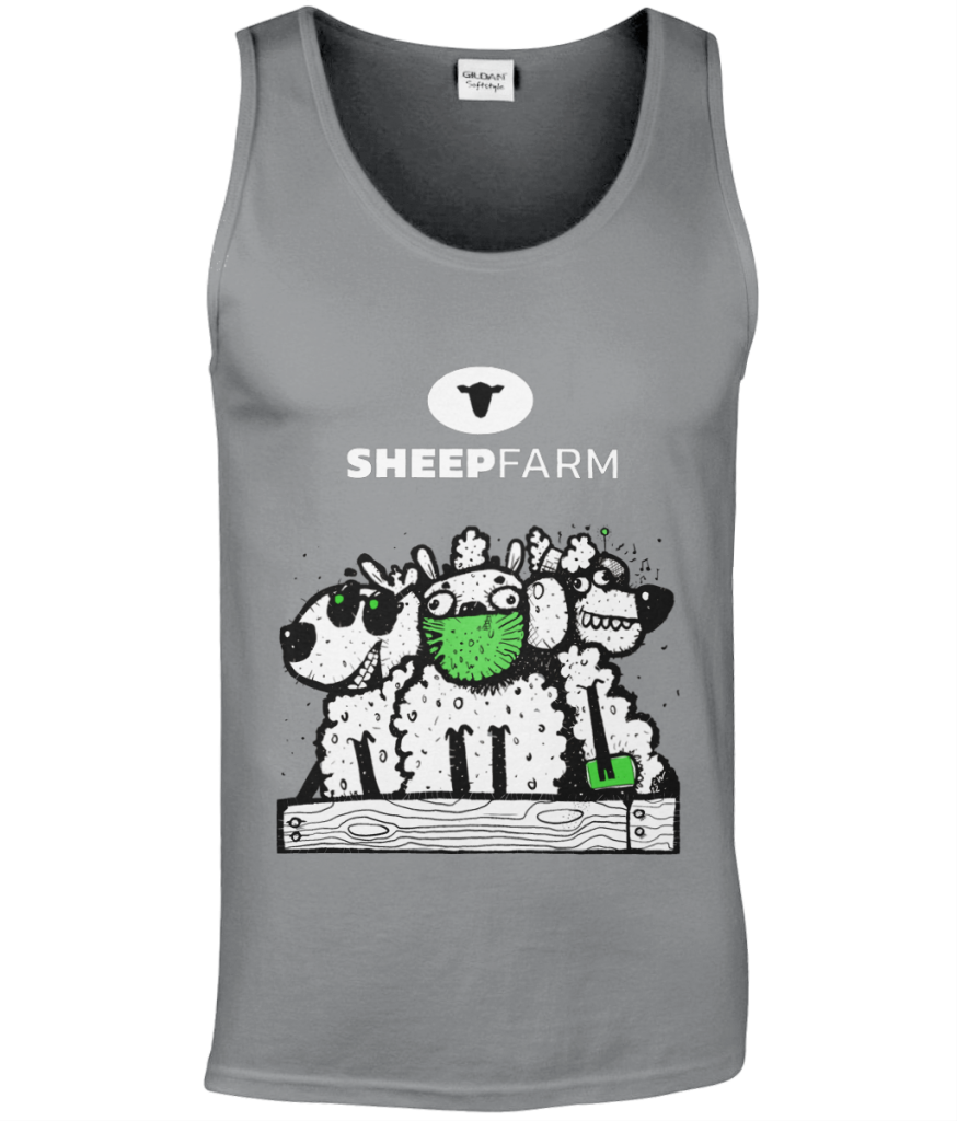 3 CRAZY SHEEP VEST – Sheep Farm Merch Store