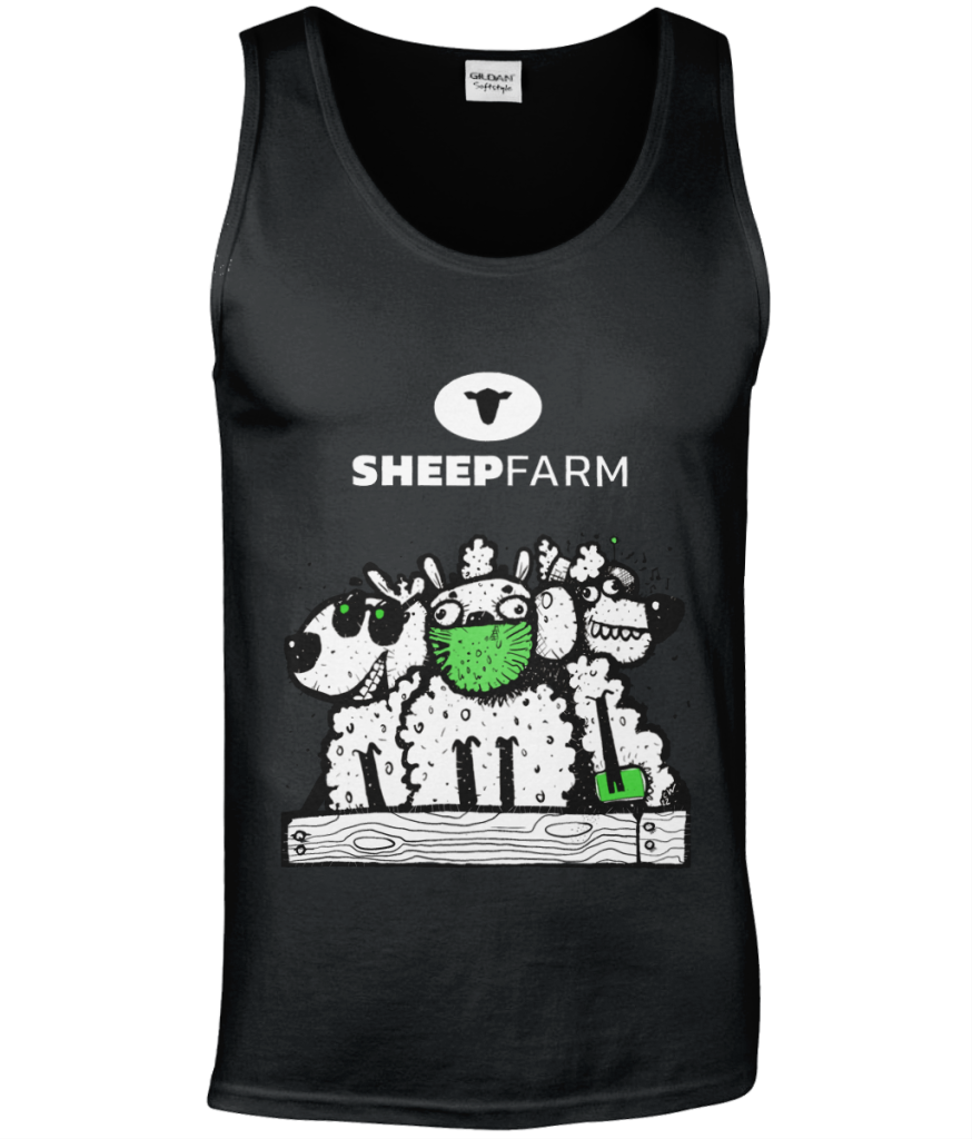 3 CRAZY SHEEP VEST – Sheep Farm Merch Store